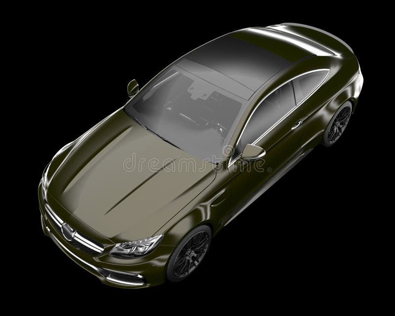 Modern Car Isolated on Background. 3d Rendering - Illustration Stock ...