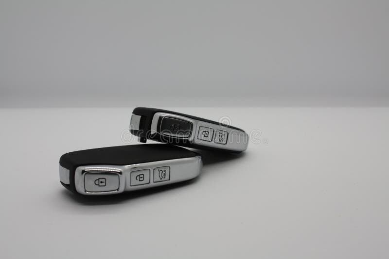 Modern Car Keys on a Light Background Stock Photo - Image of guard ...