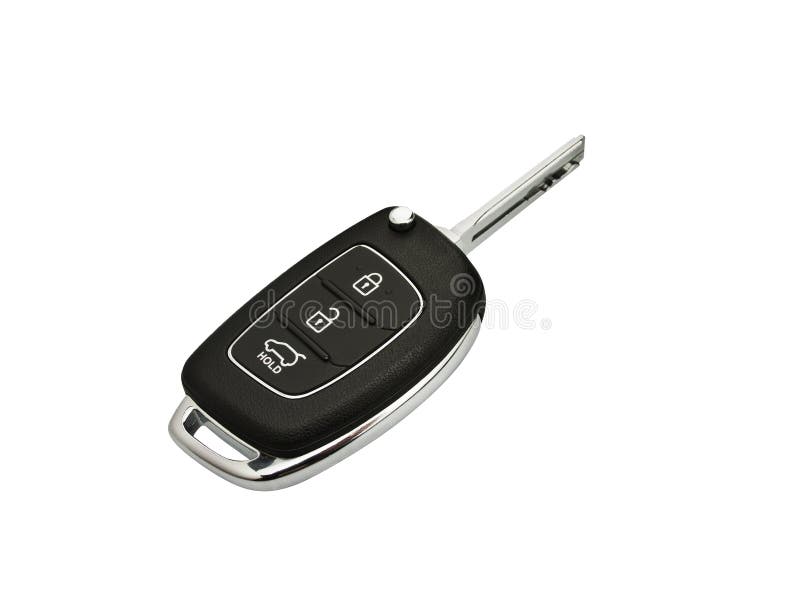 Modern Car Key Perspective View Isolated Stock Photo - Image of ...