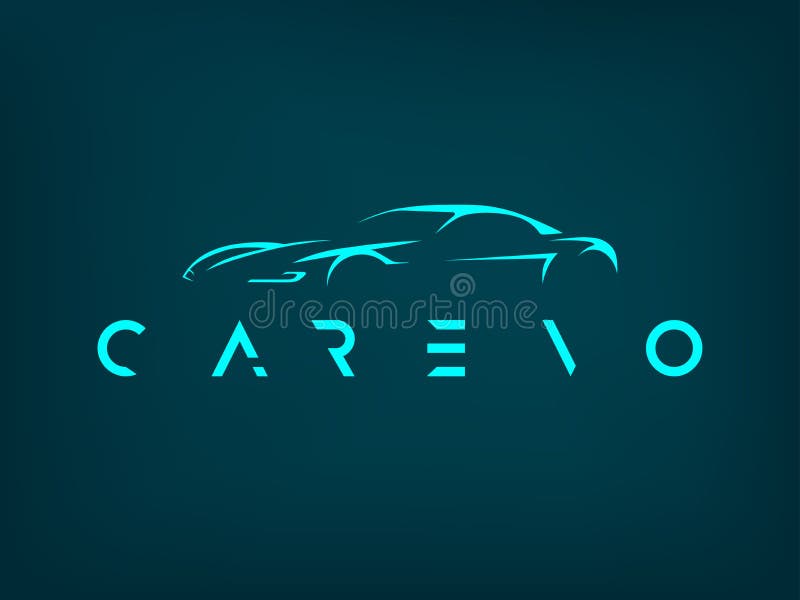 Modern Car Logo Vector Illustration. Stock Vector - Illustration of ...