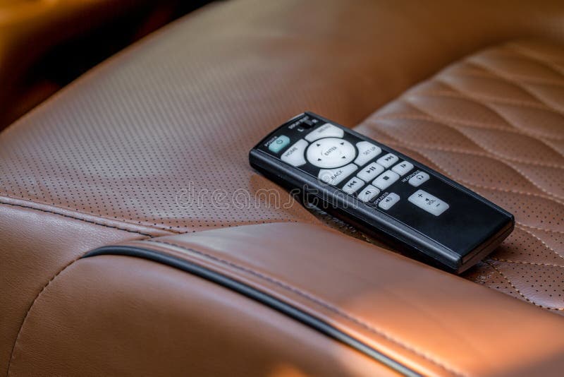 Modern Car Media Remote Controller Stock Image - Image of automobile ...