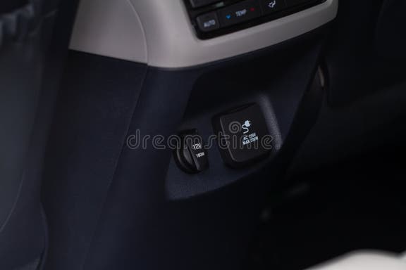 Modern car outlet socket. stock photo. Image of accessory - 269988650