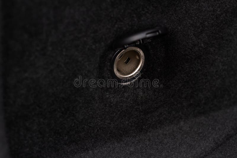 Modern car outlet socket. stock photo. Image of design - 271896298