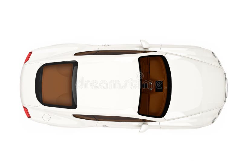 Modern car top view stock illustration. Illustration of design - 28905026