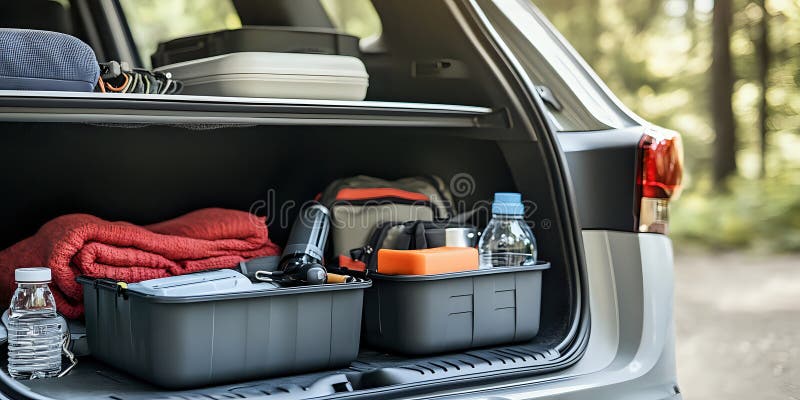 Modern Car Trunk Featuring Premium Storage Solutions for Essentials ...