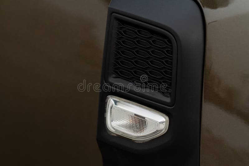 Modern Car Turn Signal Side Repeater Lamp. Stock Photo - Image of ...