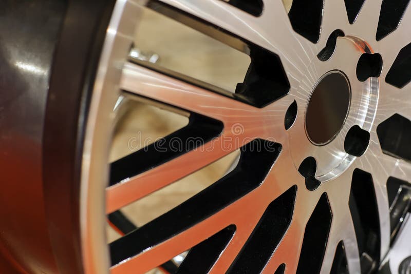 Modern car wheel stock image. Image of carbon, industrial - 72333061