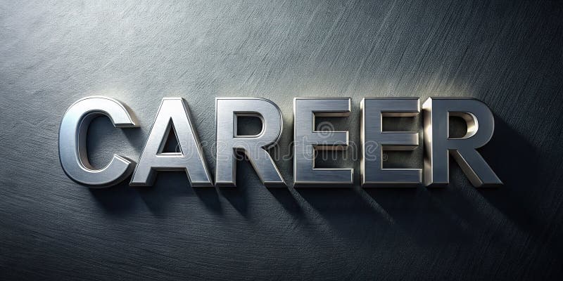 Modern Career Sign Design Impactful Typography on a Dark Gray ...