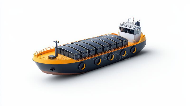 A Modern Cargo Ship with a Sleek Design Ideal for Freight Transport and ...