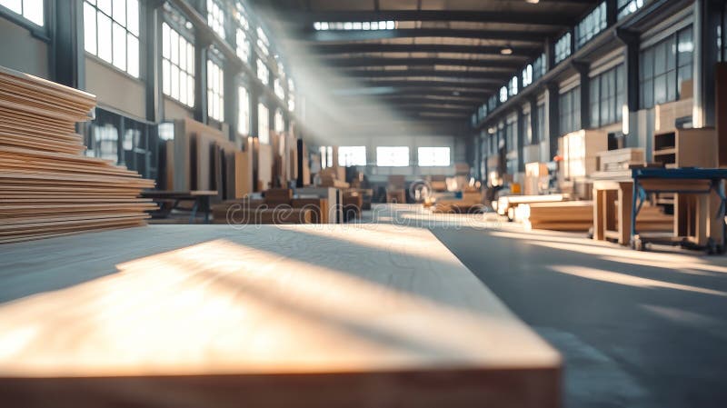 Modern Carpentry Workshop with Natural Light Showcasing Quality ...