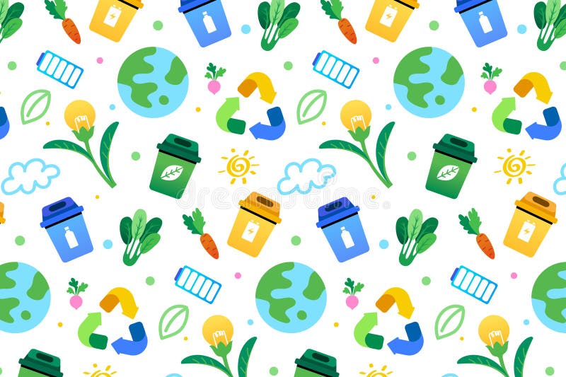 Modern Cartoon Art of Sustainable Production and Consumption Flat Hand ...