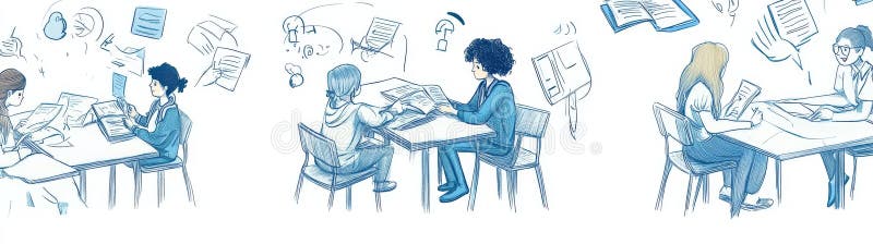 Modern Cartoon Illustrations by an Associate of Media and Communication ...