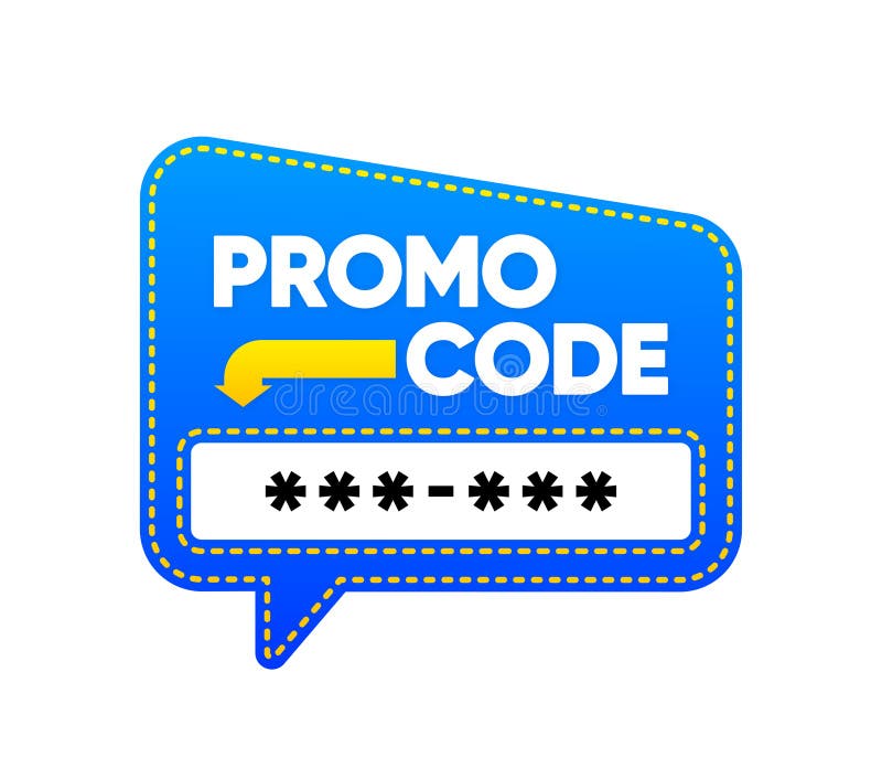 Modern Cartoon Template with Promo Code. Enter the Promo Code To Use ...