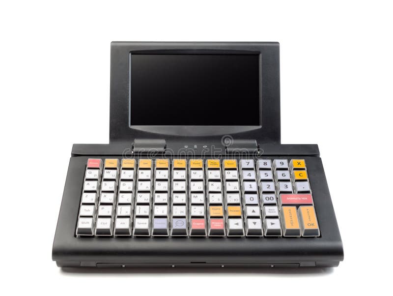 A modern cash register stock photo. Image of clipping - 40716304