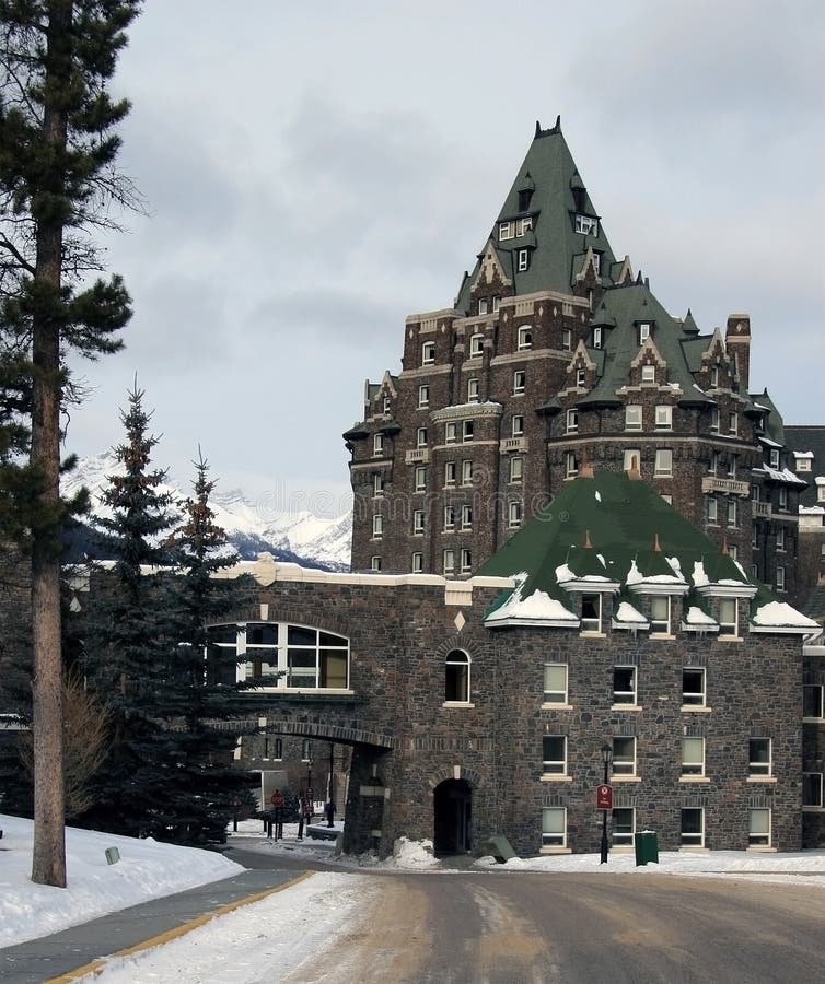 Modern Castle stock photo. Image of canada, turism, snow - 4227284