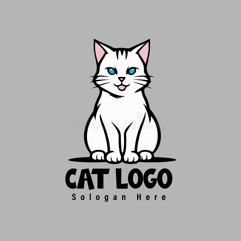 Modern Cat Logo Designs for Elegant and Minimalist Branding Stock ...