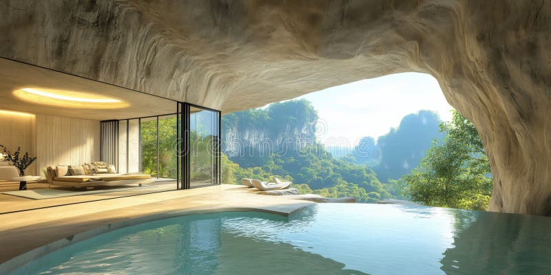 Modern Cave House with Panoramic Views, Luxurious Interior, Natural ...
