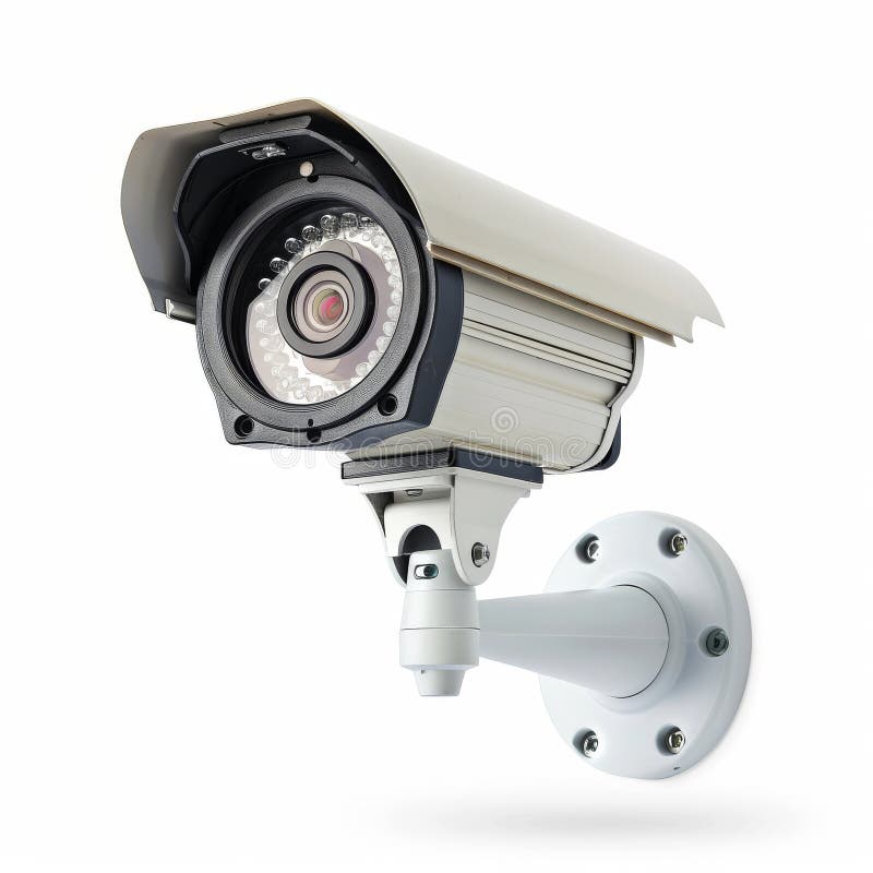 Modern CCTV Surveillance Camera on Isolated Background. CCTV Camera ...