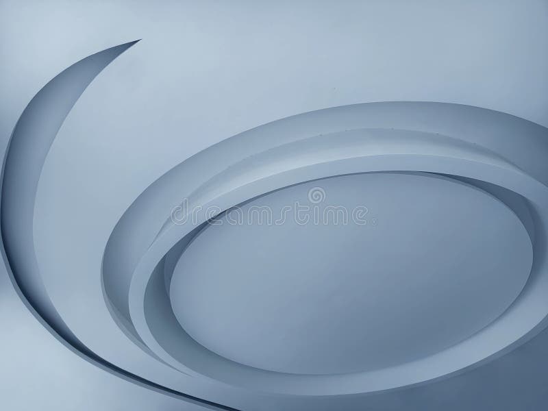 A Modern Ceiling that Features a Circular Design Stock Photo - Image of ...
