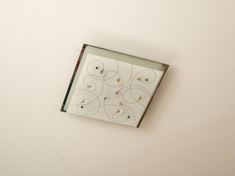 Modern Ceiling Lamp Design with Decorative Elements and Light Bulbs ...