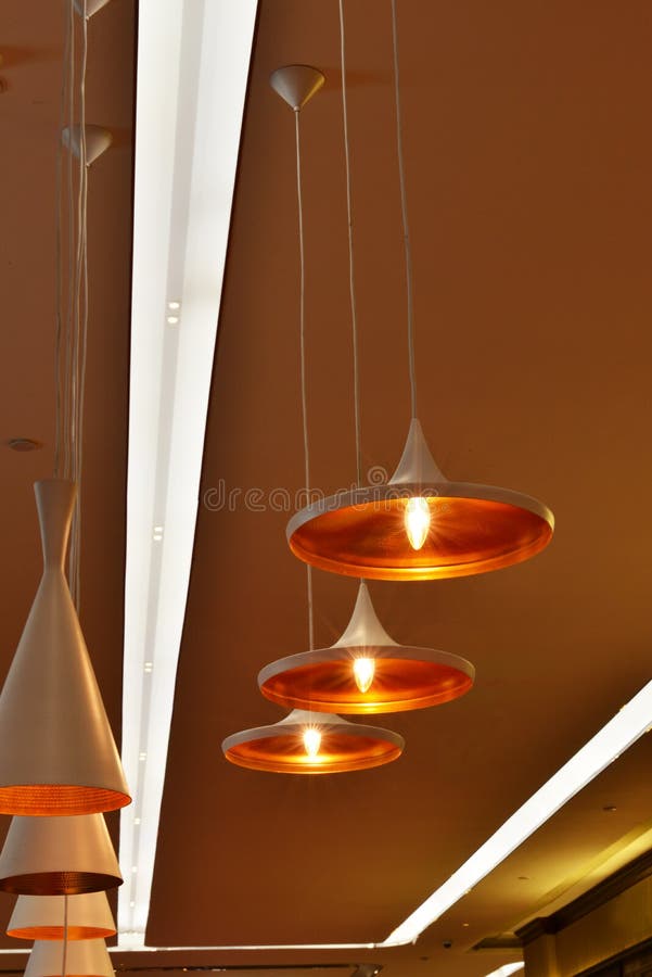 Modern ceiling light stock image. Image of electrical - 51798471