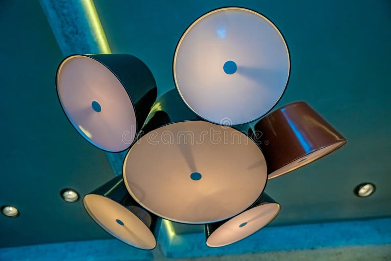 Modern Ceiling Light for Warm, Fine Lighting in the Interior Stock ...