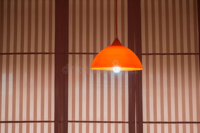 Modern Ceiling Lights with Drape Background. Stock Image - Image of ...