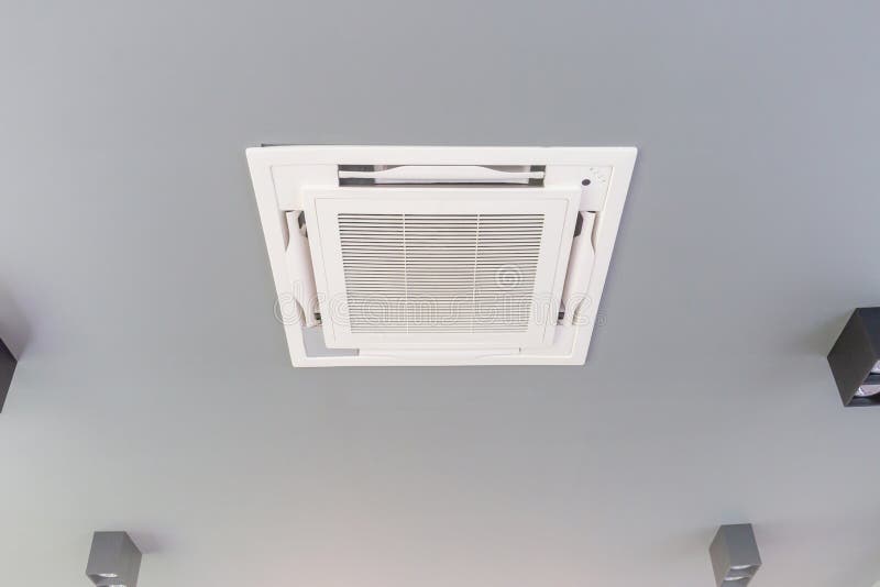 Modern Ceiling Mounted Cassette Type Air Conditioning System in Coffee ...