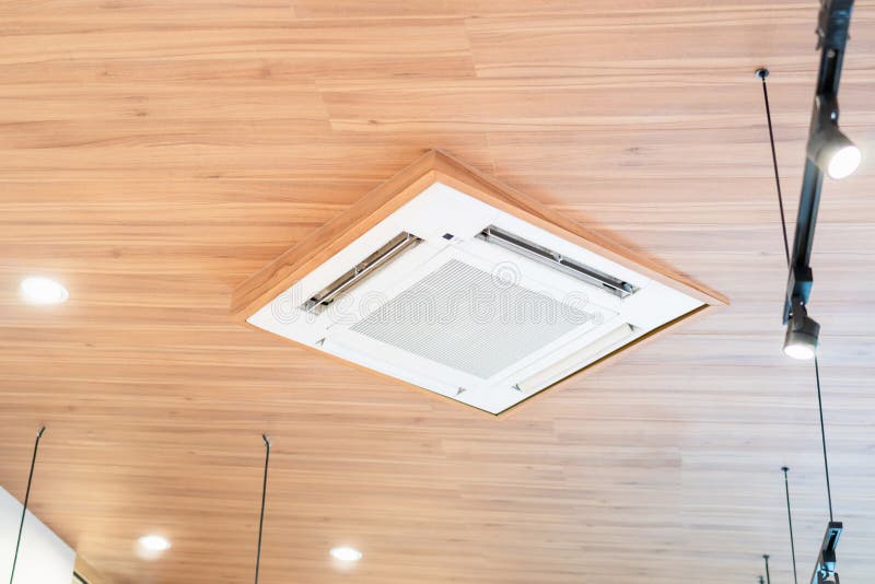 Modern Ceiling Mounted Cassette Type Air Conditioning System in Coffee ...