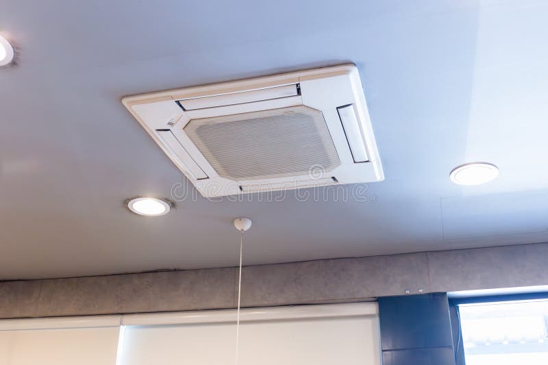 Modern Ceiling Mounted Cassette Type Air Conditioning System in Coffee ...
