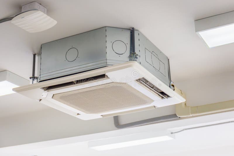 Modern Ceiling Mounted Cassette Type Air Conditioning System in the ...