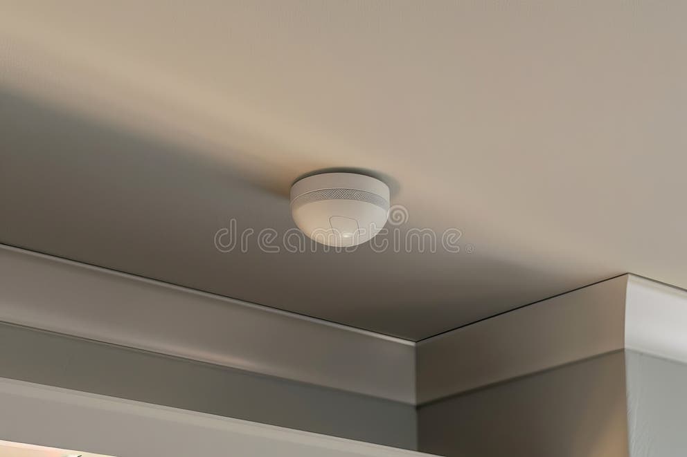 Modern Ceiling Mounted Smoke Detector for Home Safety and Security ...