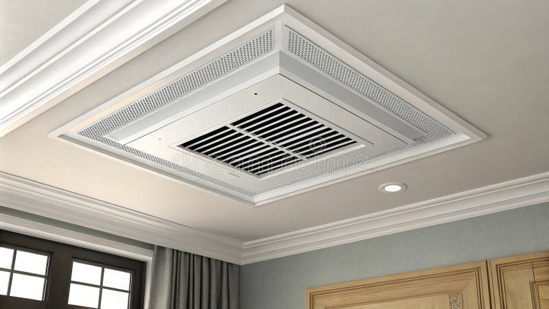 Modern Ceiling Ventilation Unit in a Spacious Room with Elegant Decor ...