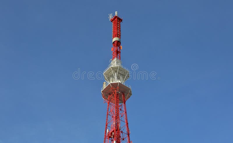 Modern cell tower stock photo. Image of pylons, cellular - 135401500
