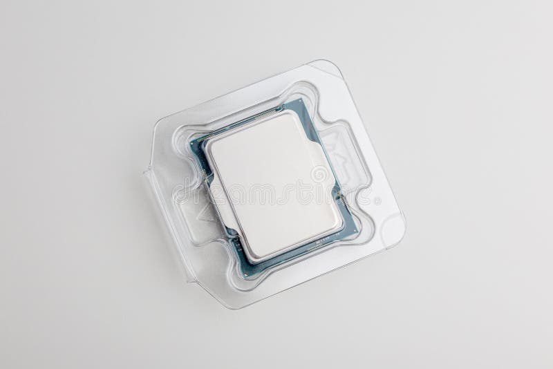 Latest Generation Core Processor in Protect Cover Stock Image - Image ...