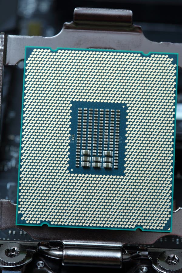 Modern Central Processor CPU Stock Photo - Image of install, business ...