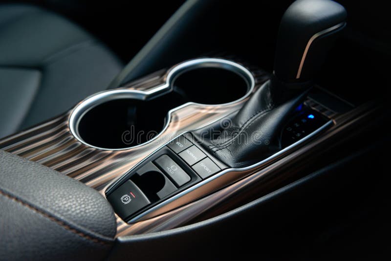 Modern Centre Console with Gear Shift and Car Driving Mode and Auto ...