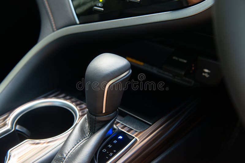 Modern Centre Console with Gear Shift and Car Driving Mode and Auto ...