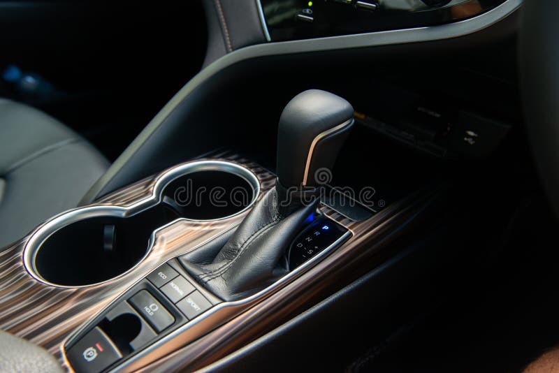 Modern Centre Console with Gear Shift and Car Driving Mode and Auto ...
