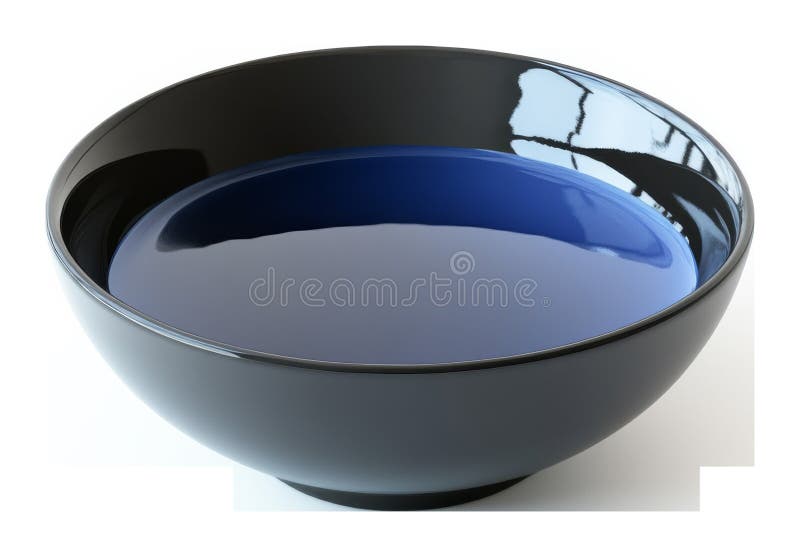 Modern Ceramic Bowl with Reflective Surface, Minimalist Kitchen Decor ...
