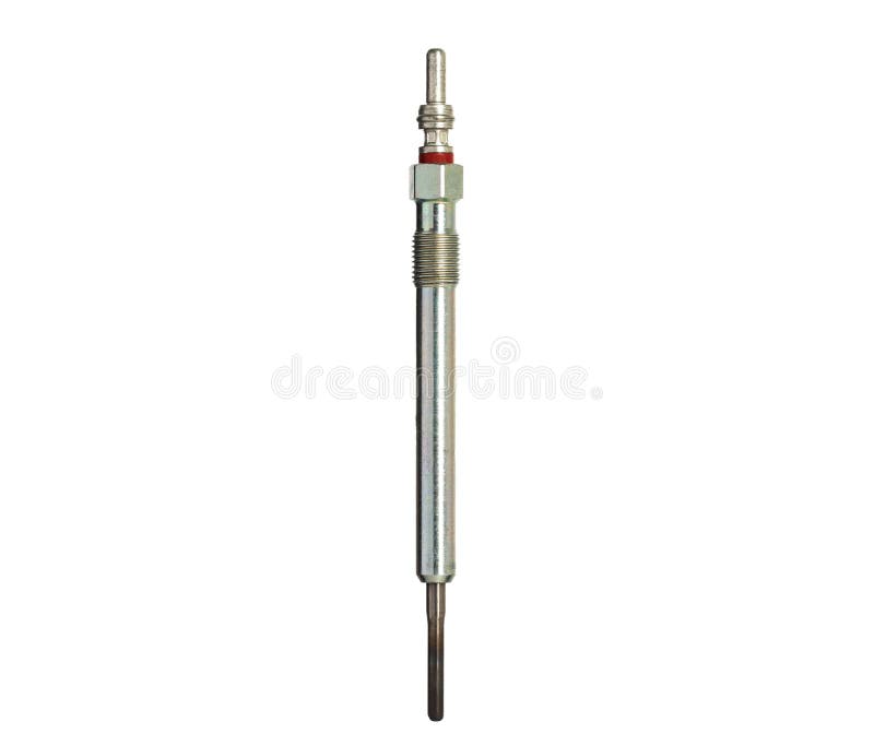 Modern Ceramic Rod Glow Plug for Diesel Engine on a White Background ...