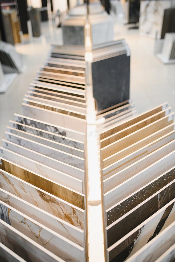 Modern Ceramic Tiles Display in the Luxury Shopping Mall. Shopping Mall ...