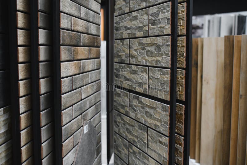 Modern Ceramic Tiles Display in the Luxury Shopping Mall. Shopping Mall ...