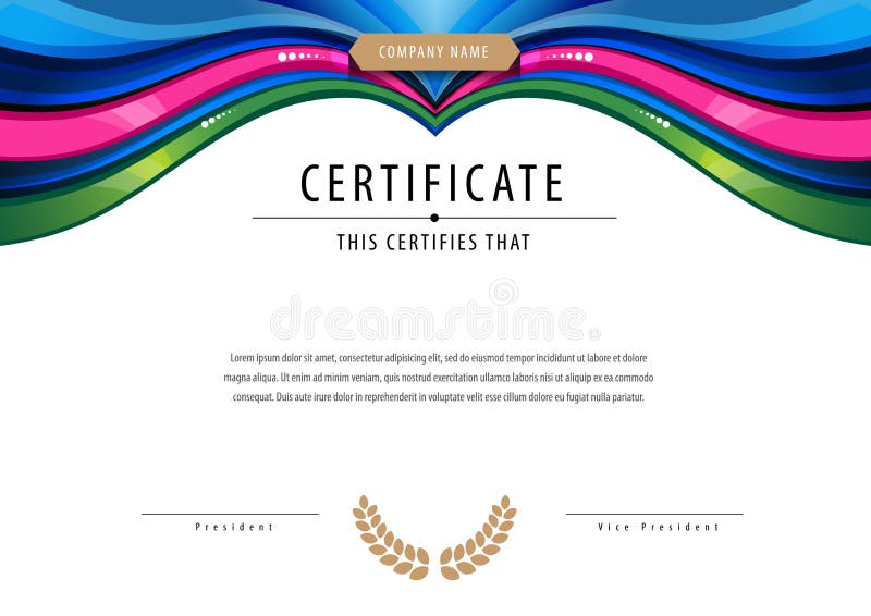 Modern Certificate and Diplomas Template. Vector Stock Vector ...