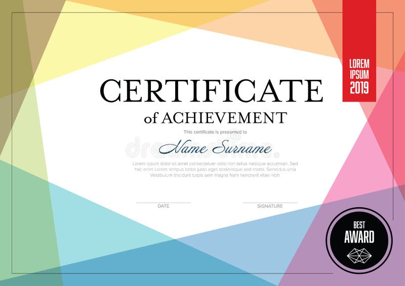 Modern Certificate Template. Certificate Design Certificate Template ...