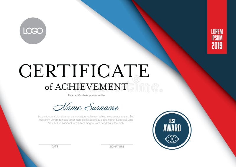 Modern Certificate Template. Certificate Design Certificate Template ...