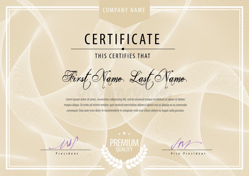 Modern Certificate and Diplomas Template. Vector Stock Vector ...