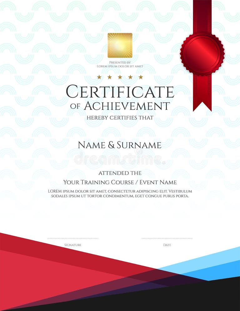 Modern Certificate Frame Design Template Stock Illustrations – 27,990 ...