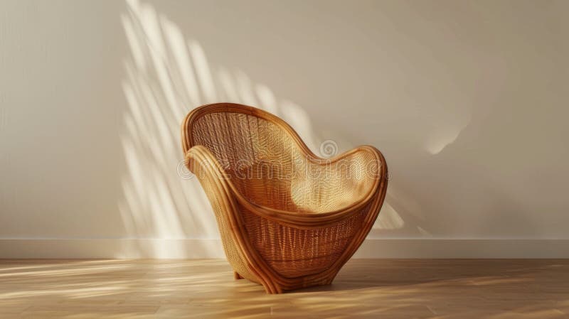 Chair Made of Bamboo, Clean and Smooth Lines Stock Image - Image of ...