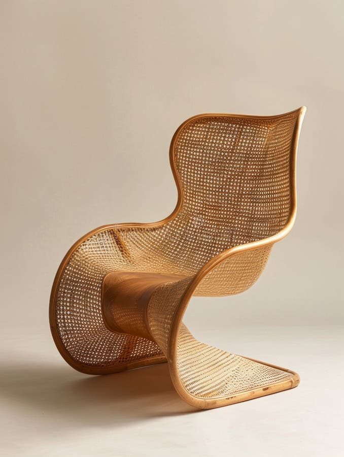 Chair Made of Bamboo, Clean and Smooth Lines Stock Photo - Image of ...